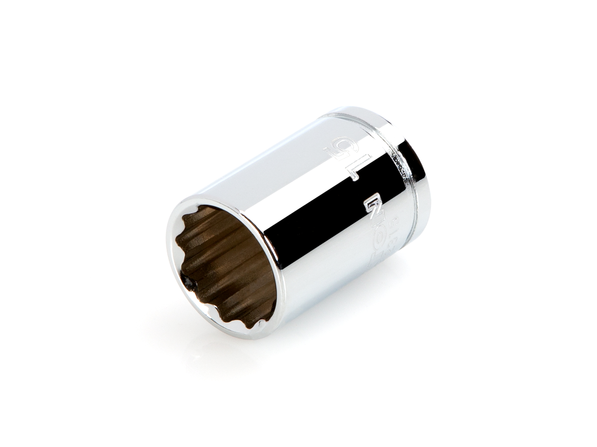 3/8 Inch Drive x 15 mm Shallow 12-Point Socket | TEKTON