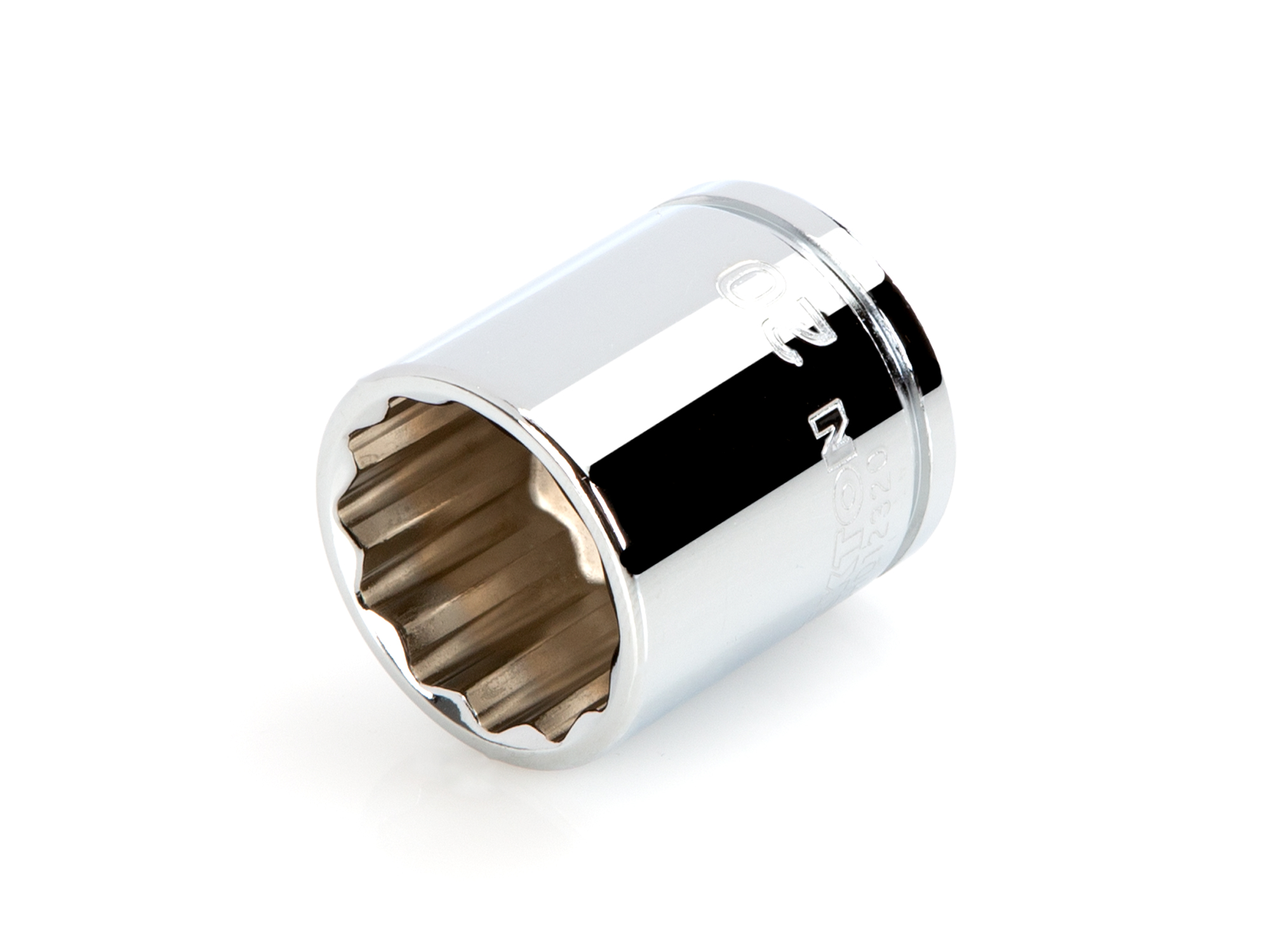 3/8 Inch Drive x 20 mm Shallow 12-Point Socket | TEKTON