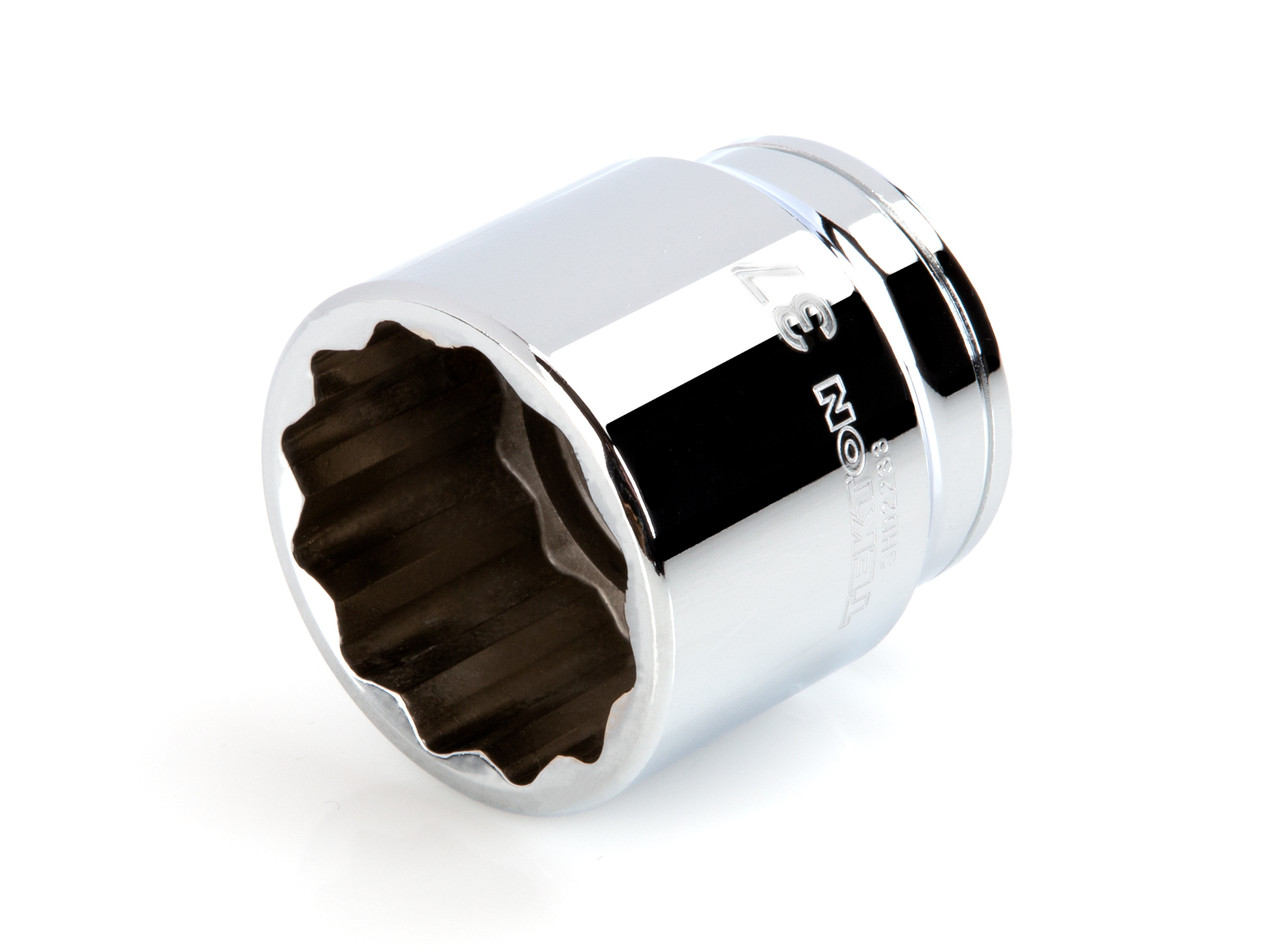 1/2 Inch Drive x 37 mm Shallow 12-Point Socket | TEKTON