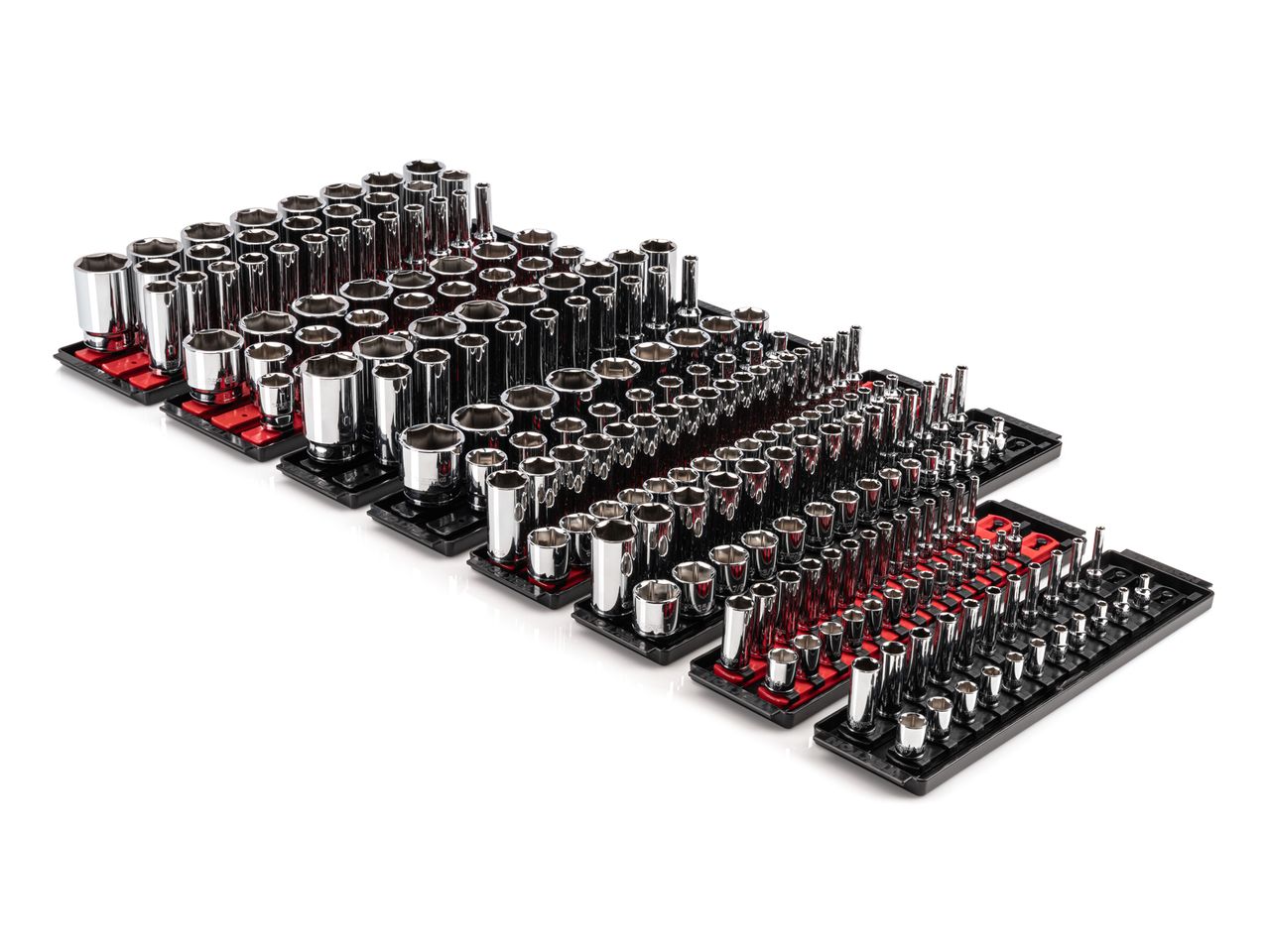 214-Piece 1/4, 3/8, 1/2 Inch Drive 6-Point Socket Set | TEKTON