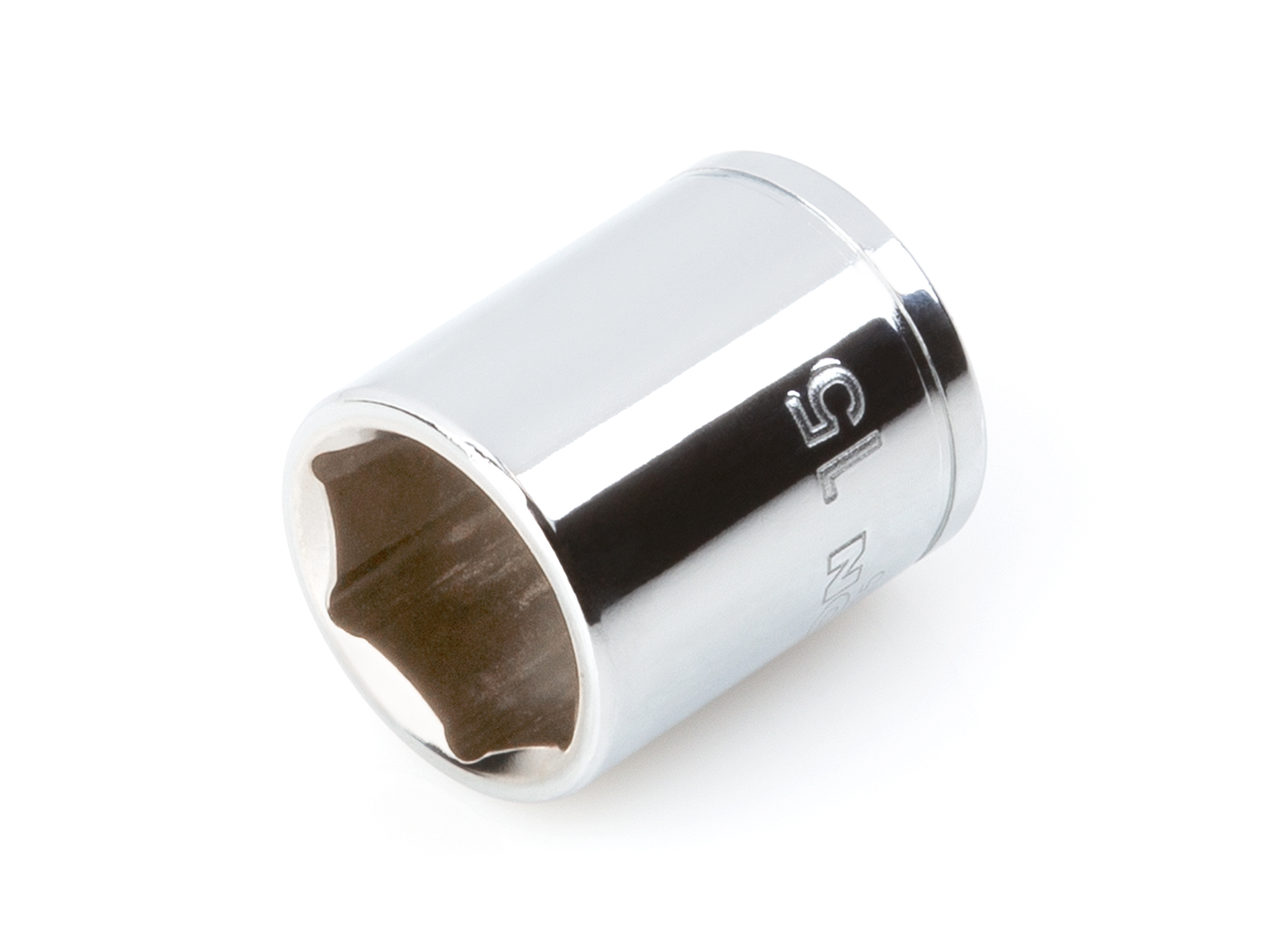 1/4 Inch Drive x 15 mm Shallow 6-Point Socket | TEKTON