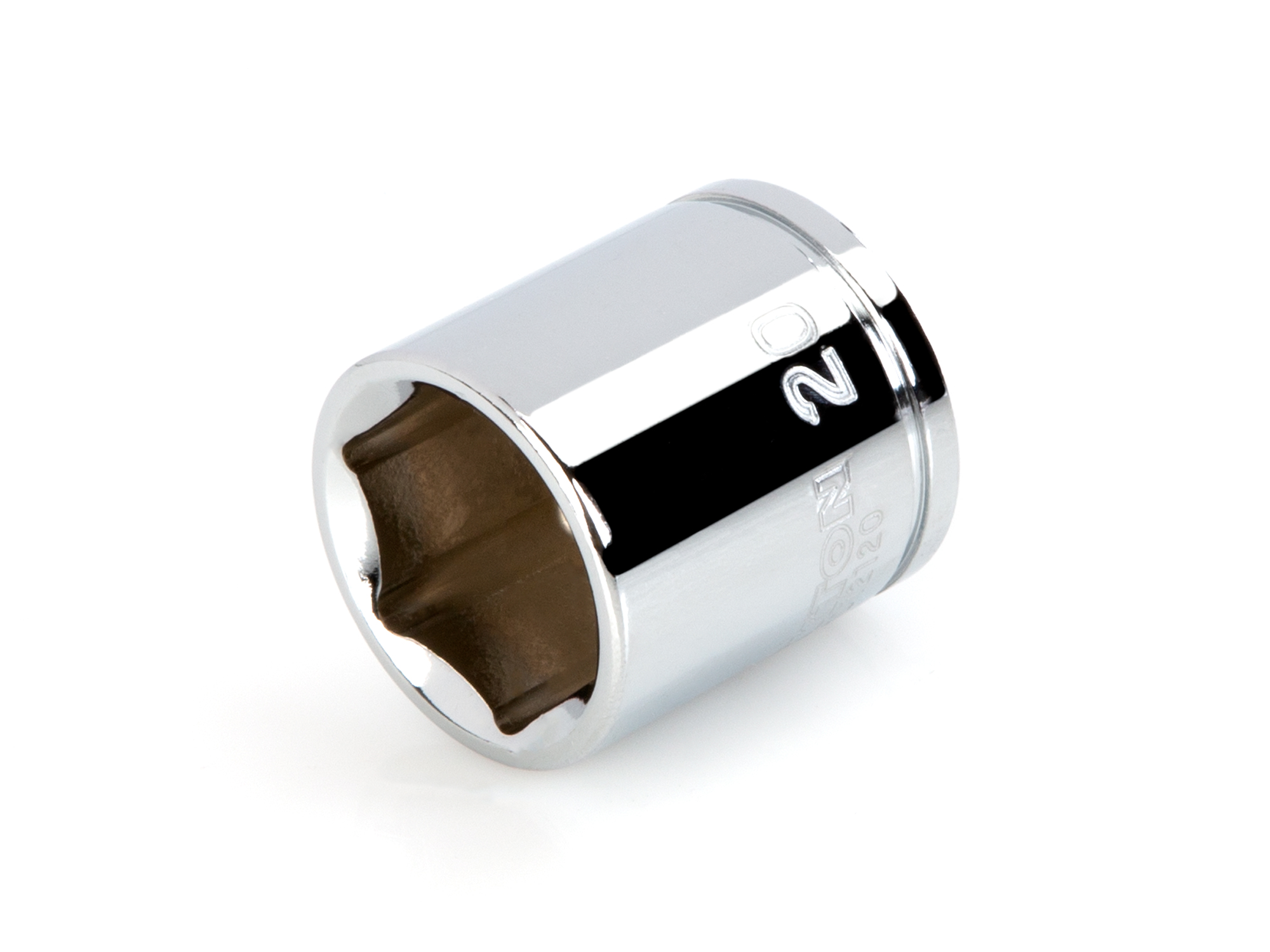 3/8 Inch Drive x 20 mm Shallow 6-Point Socket | TEKTON