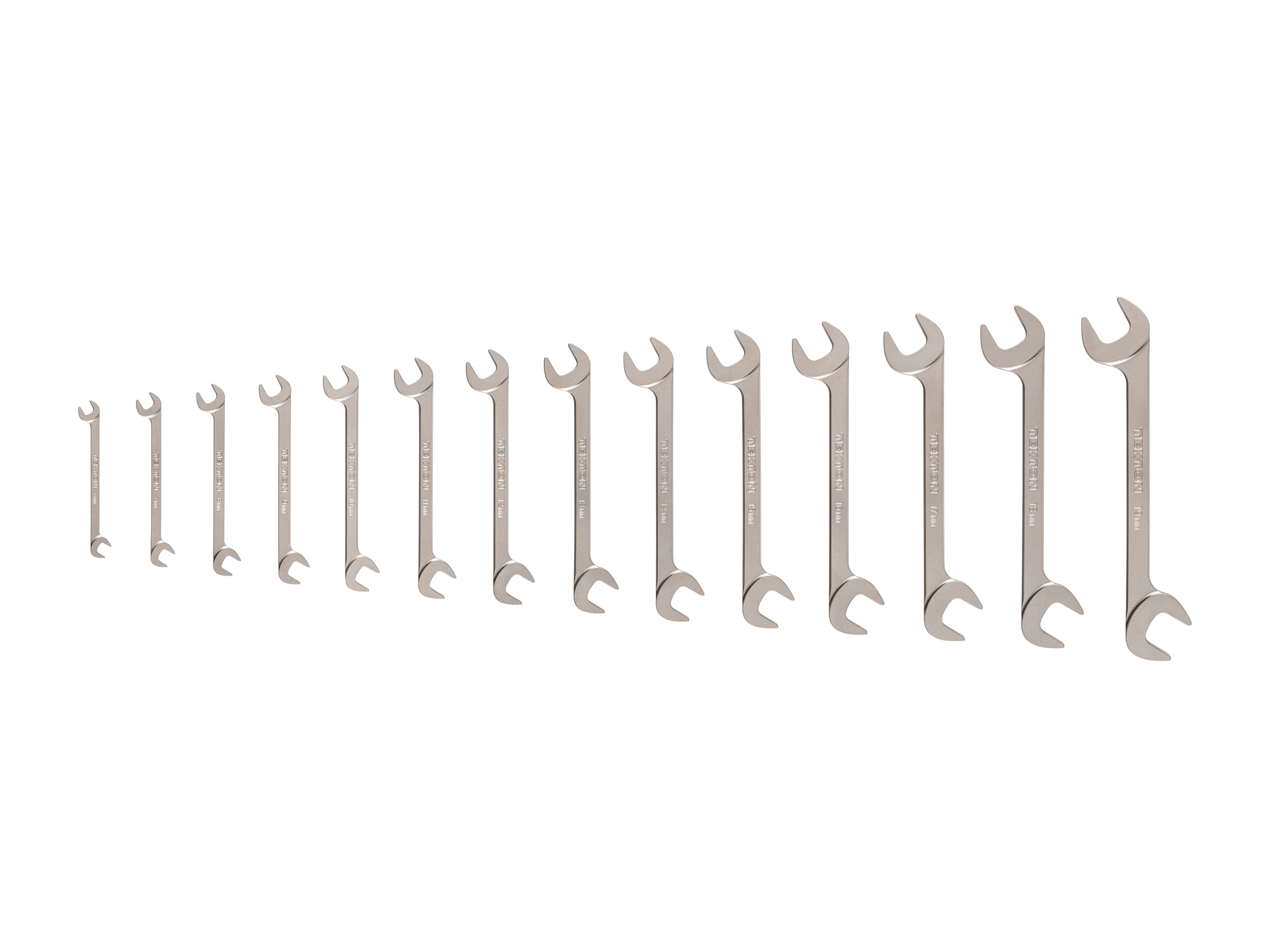 14-Piece Angle Head Open End Wrench Set | TEKTON | Made in USA