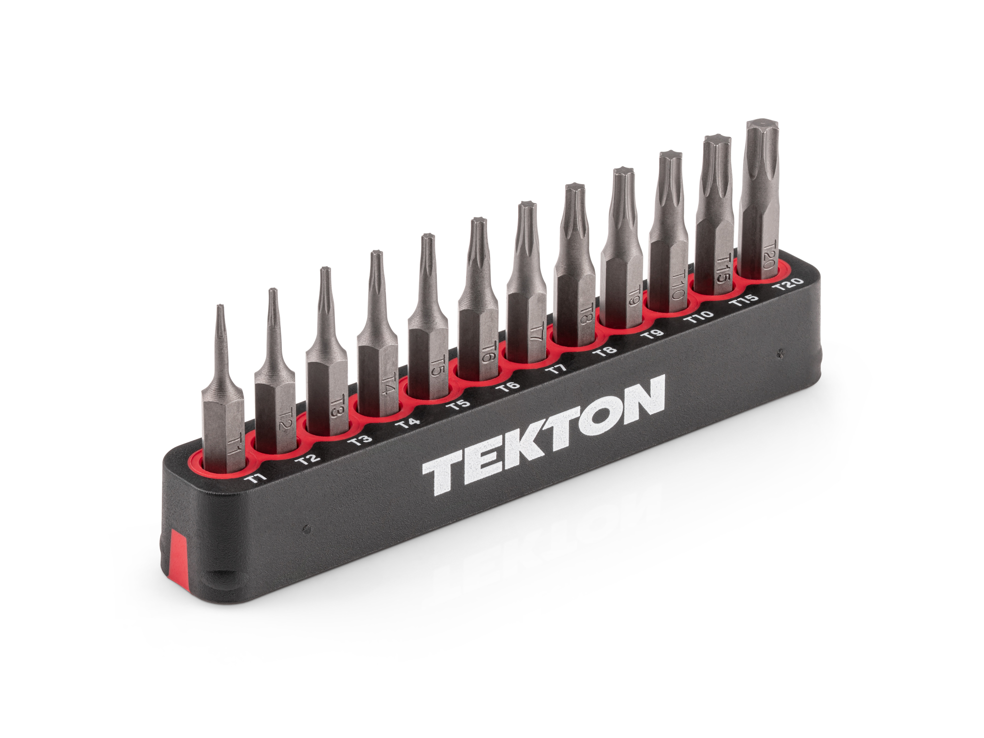 4 mm Star Bit Set with Rail (12-Piece) | TEKTON