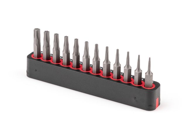 4 mm Star Bit Set with Rail (12-Piece) | TEKTON