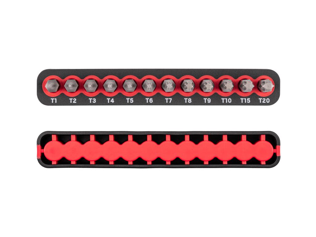 4 mm Star Bit Set with Rail (12-Piece) | TEKTON