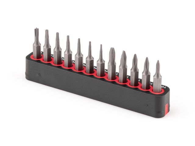 4 mm Electronics Bit Set with Rail (12-Piece) | TEKTON