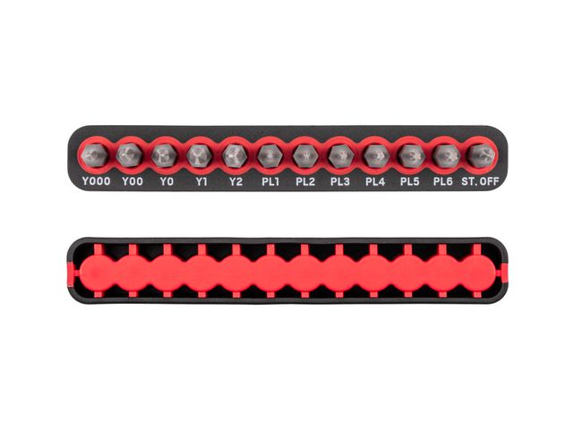 4 mm Electronics Bit Set with Rail (12-Piece) | TEKTON