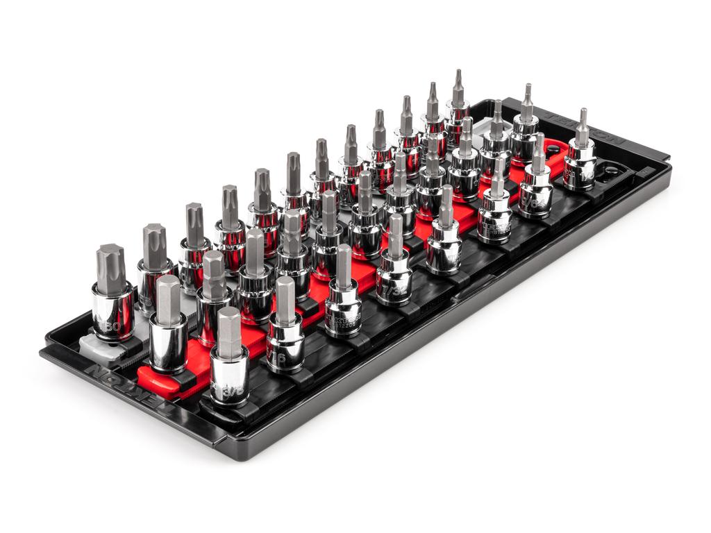 31-Piece 3/8 Inch Drive Hex/Torx Bit Socket Set | TEKTON