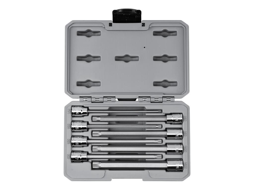 3/8 Inch Long Triple Square Bit Socket Set (8-Piece) | TEKTON