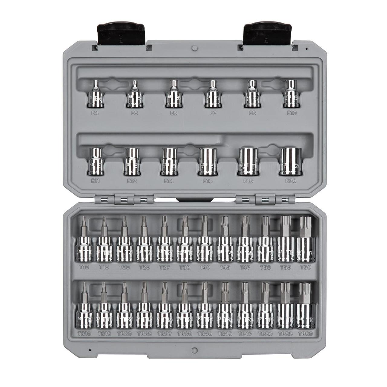 3/8 Inch Drive Torx/TR Torx Bit, E-Star Socket Set (36-Piece) | TEKTON