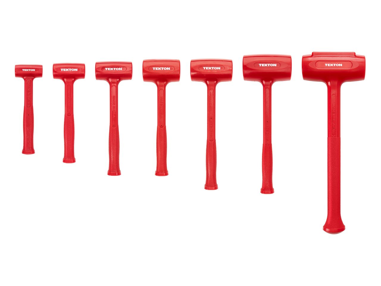 7-Piece Dead Blow Hammer Set | TEKTON | Made in USA