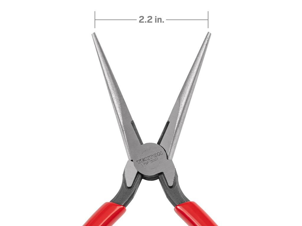 7 Inch Smooth Jaw Long Nose Pliers | TEKTON