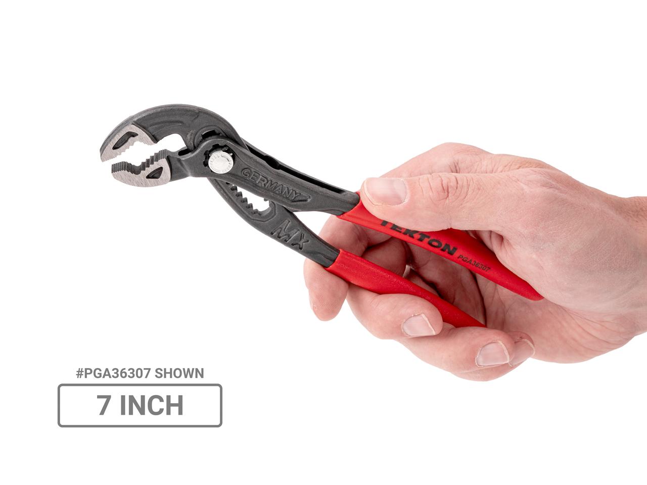 Angle Nose Push Button Adjustable Pliers Set, 3-Piece | TEKTON