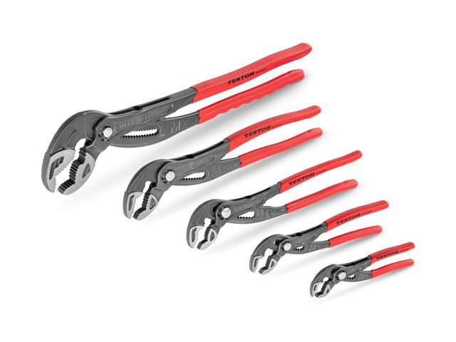 Angle Nose Push Button Adjustable Pliers Set, 5-Piece | TEKTON