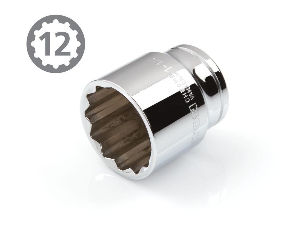 1/2 Inch Drive x 1-1/4 Inch 12-Point Socket | TEKTON | 14224