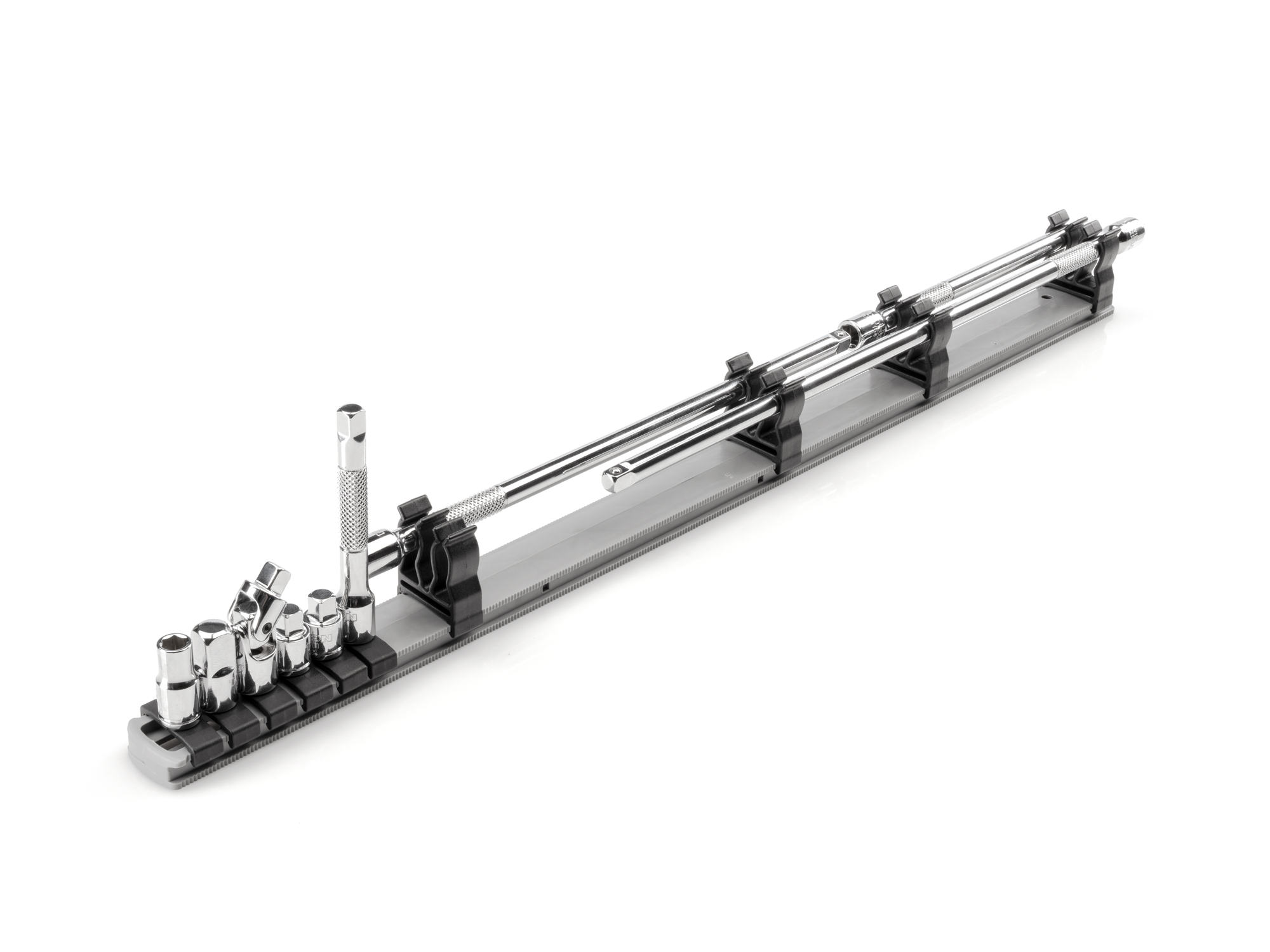 1/4 Inch Drive Extension and Accessory Set with Rail | TEKTON