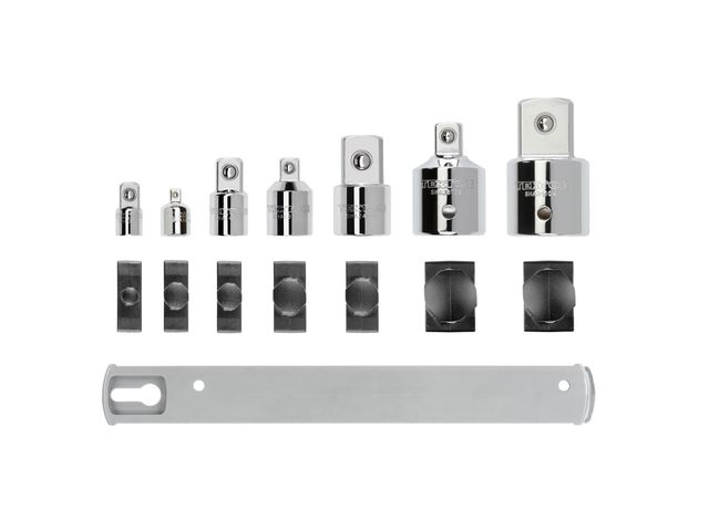 1/4, 3/8, 1/2, 3/4 Inch Drive Adapter/Reducer Set with Rail | TEKTON