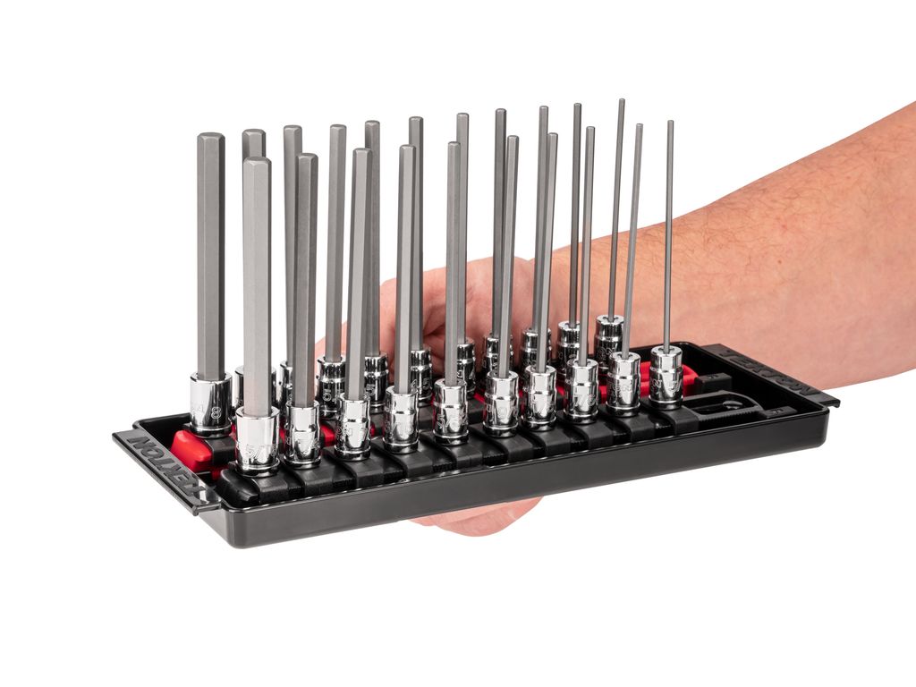1/4 Inch Drive Long Hex Bit Socket Set (21-Piece) | TEKTON