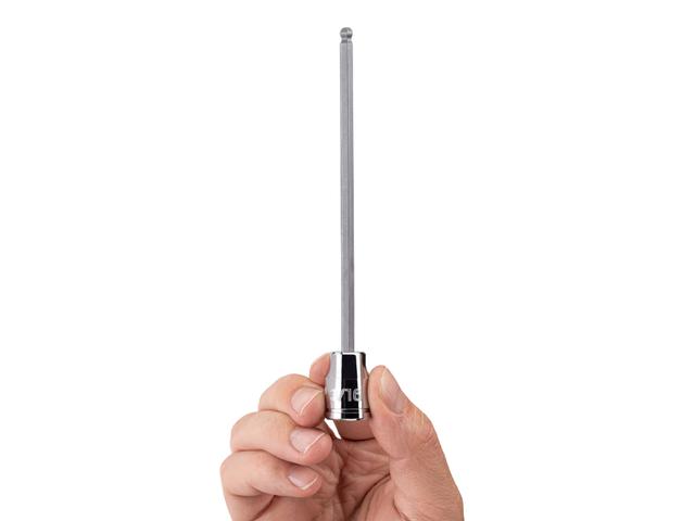 3/8 Inch Drive x 3/16 Inch Long Ball End Hex Bit Socket | TEKTON
