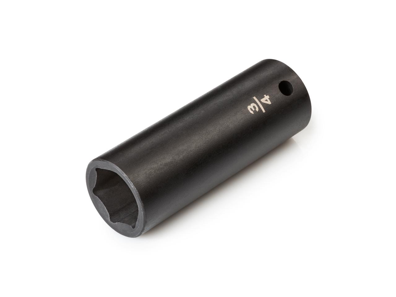 1/2 Inch Drive x 3/4 Inch Deep 6-Point Impact Socket | TEKTON