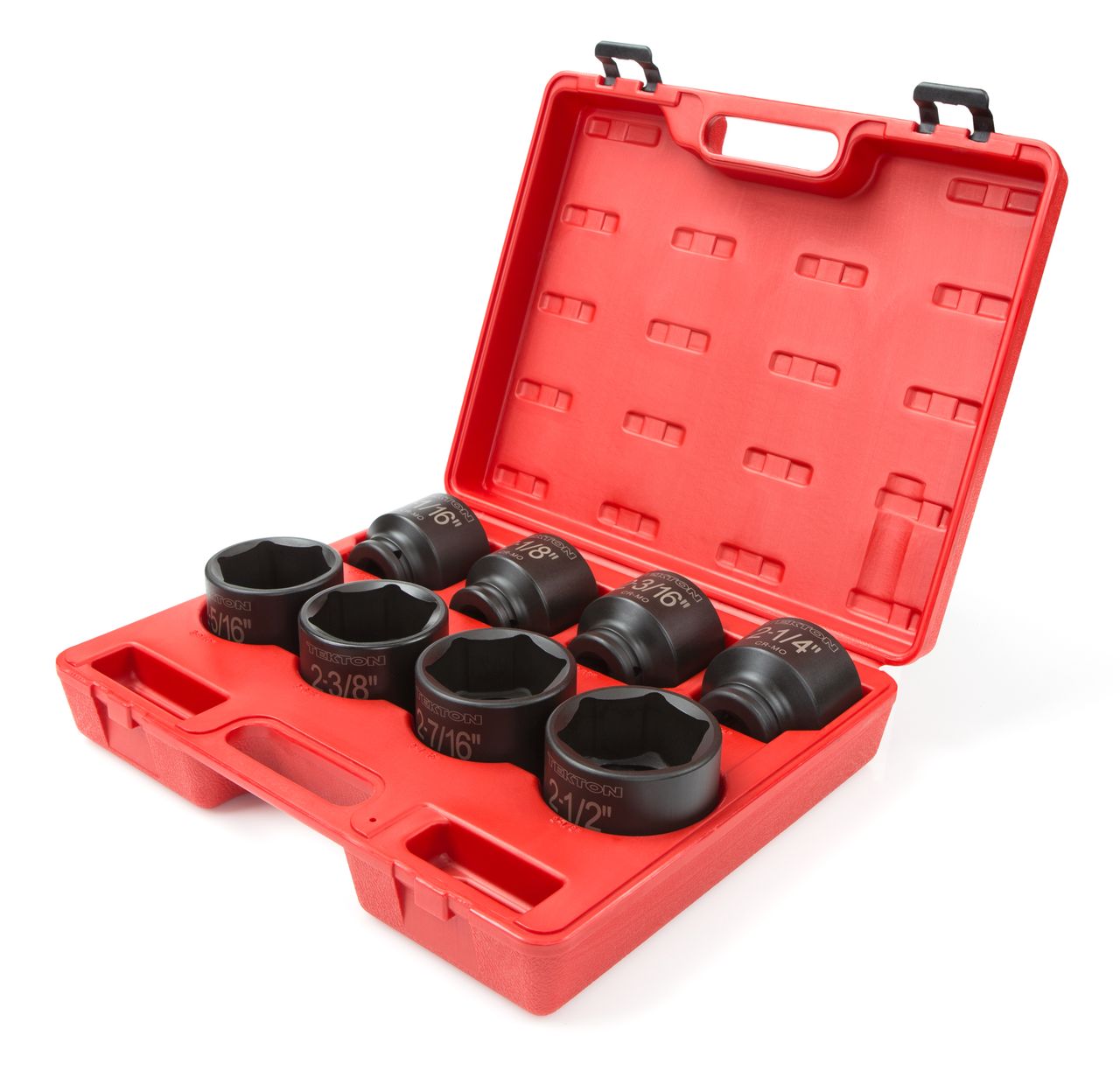 3/4 Inch Drive 6-Point Impact Socket Set, Inch (8-Piece) | TEKTON | 4893