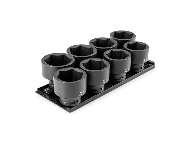 3/4 Inch Drive Impact Socket Set with Rails (8-Piece) | TEKTON