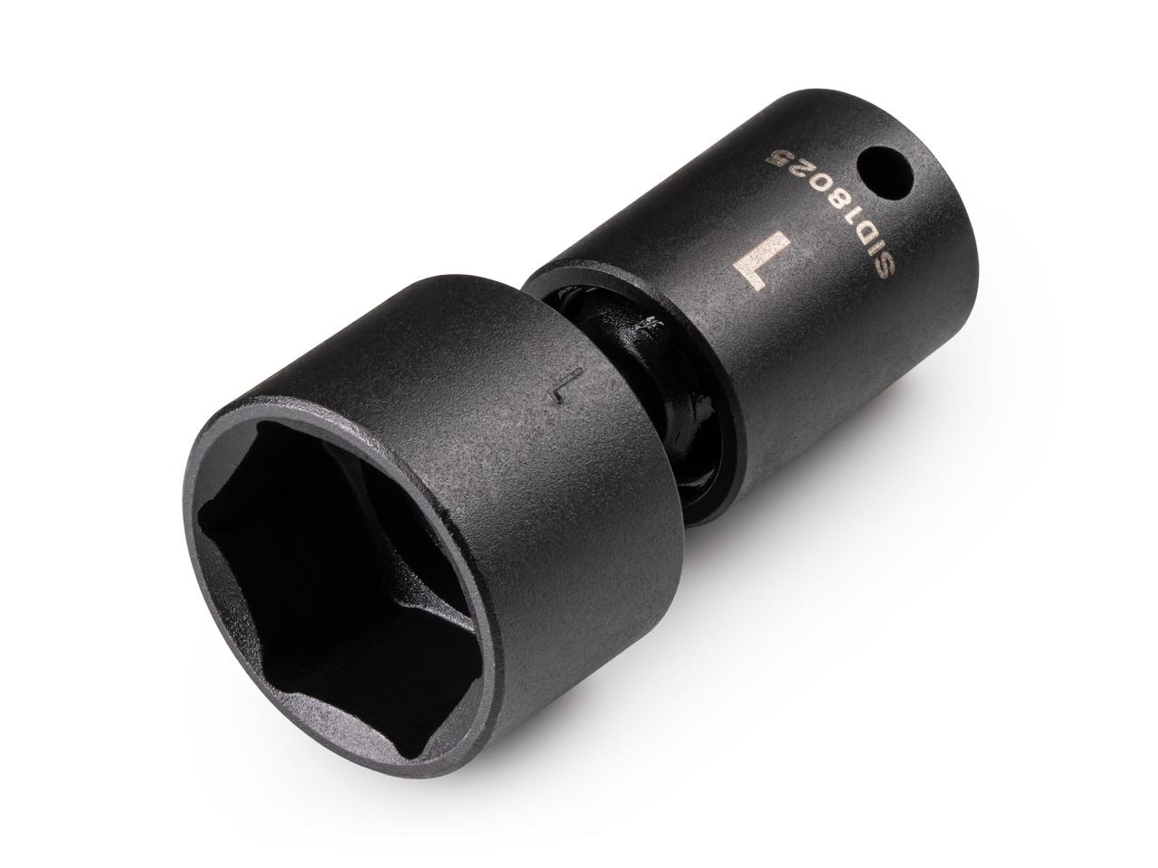 3/8 Inch Drive x 1 Inch Shallow 6-Point U-Joint Impact Socket | TEKTON