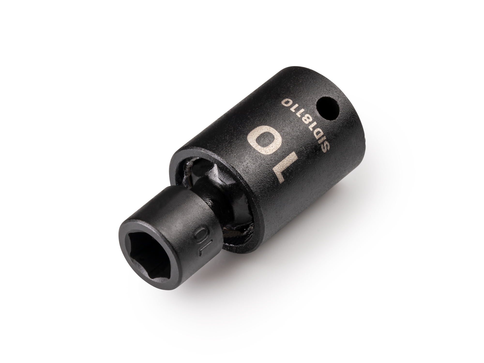 3/8 Inch Drive x 10 mm Shallow 6-Point U-Joint Impact Socket | TEKTON