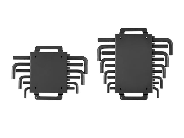 Flat End Hex L-Key Set with Rack (7/16–3/4 in., 11–19mm) | TEKTON