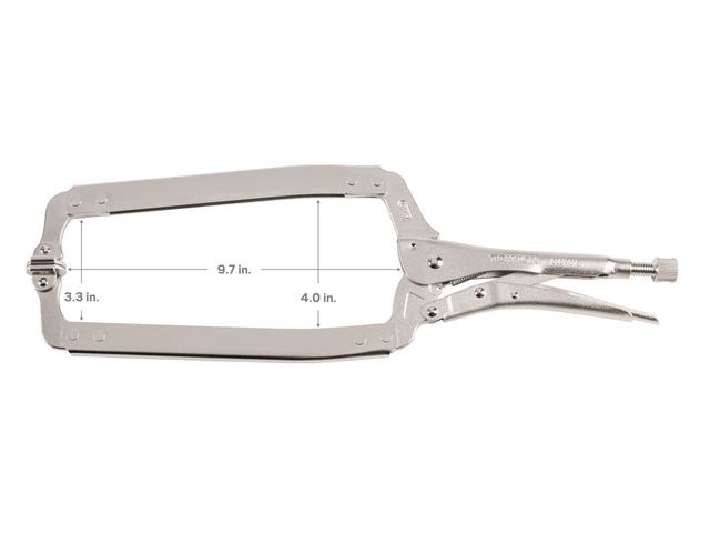 18 Inch Swivel Pad Locking C-Clamp | TEKTON