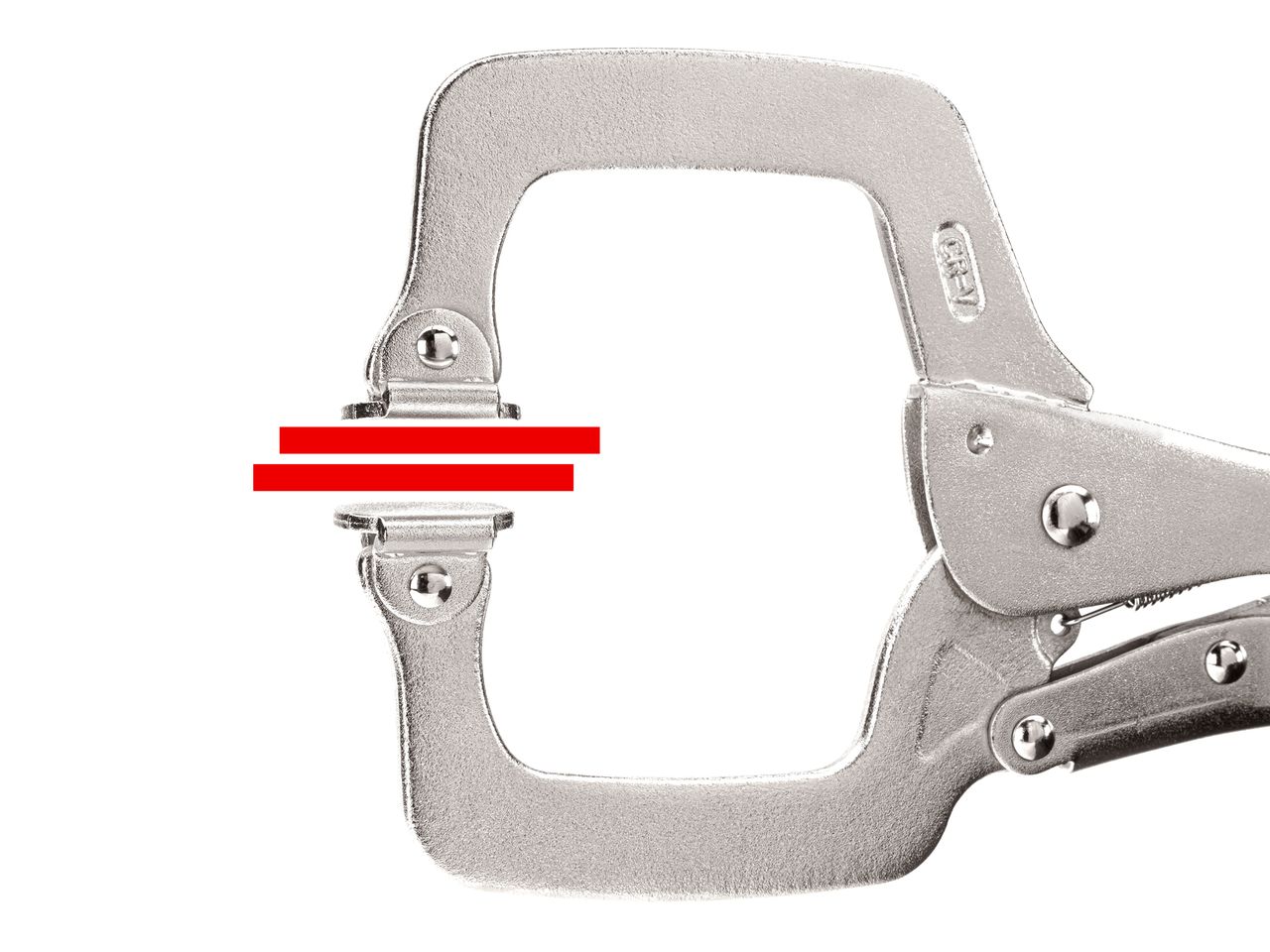 2-Piece Swivel Pad Locking C-Clamp Set | TEKTON | CLC91101