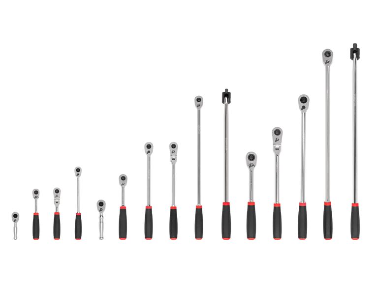 15-Piece Quick-Release Comfort Grip Ratchet Set | TEKTON