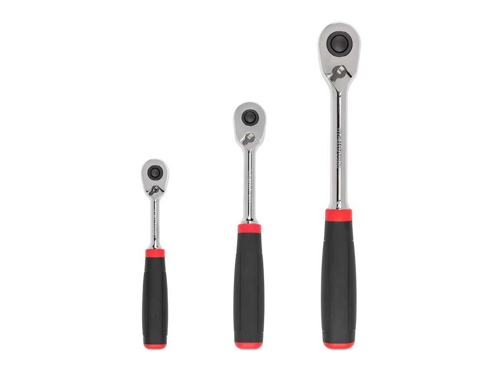 3-Piece Quick-Release Comfort Grip Ratchet Set | TEKTON