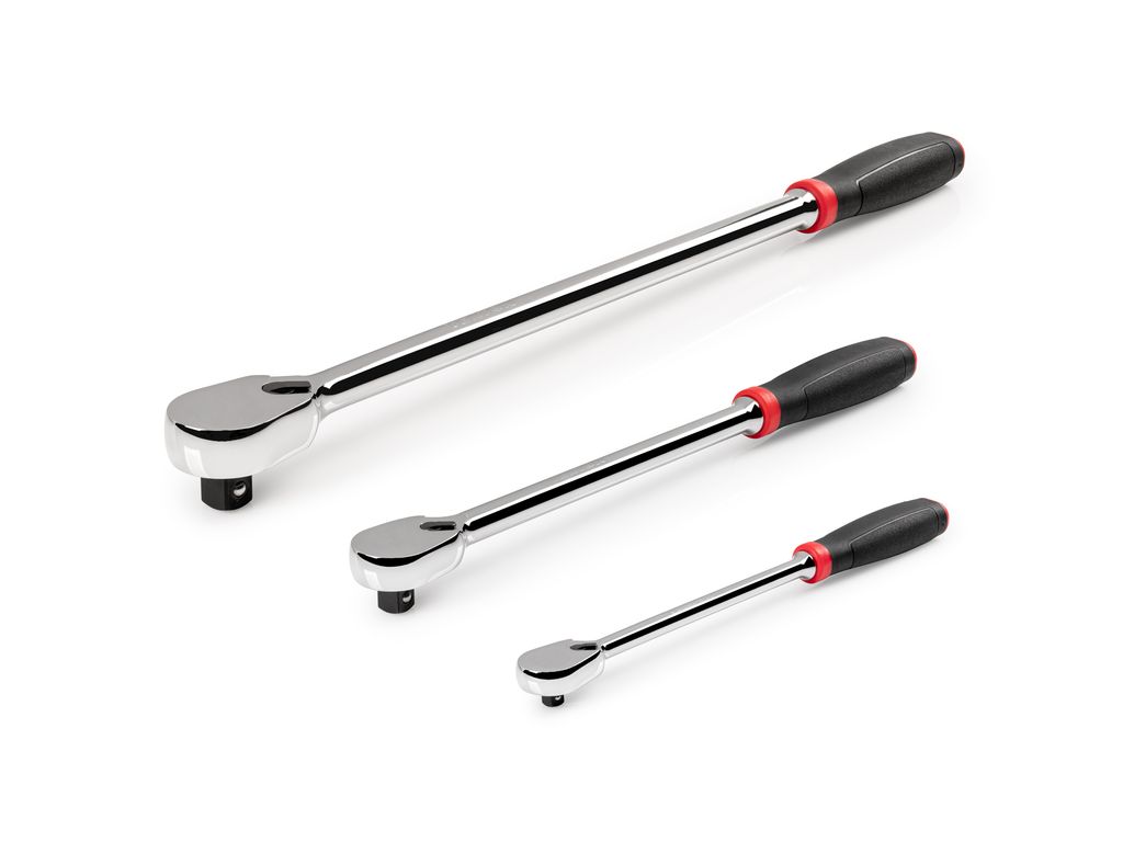 3-Piece Comfort Grip Long Ratchet Set | TEKTON