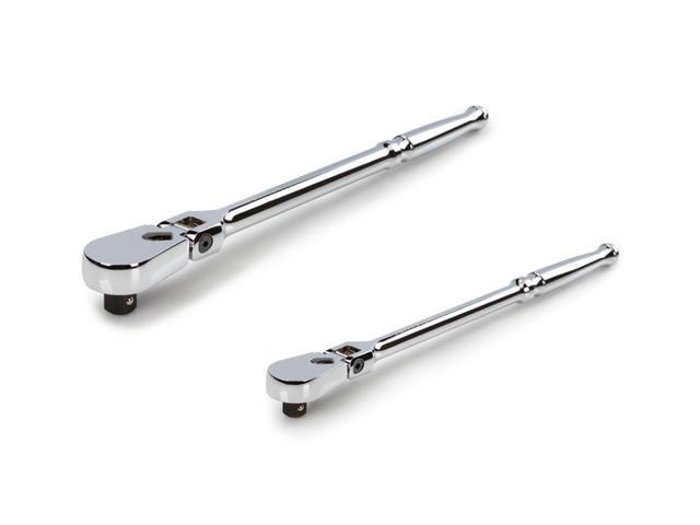 3/8, 1/2 Inch Drive Flex Head Long Ratchet Set | TEKTON