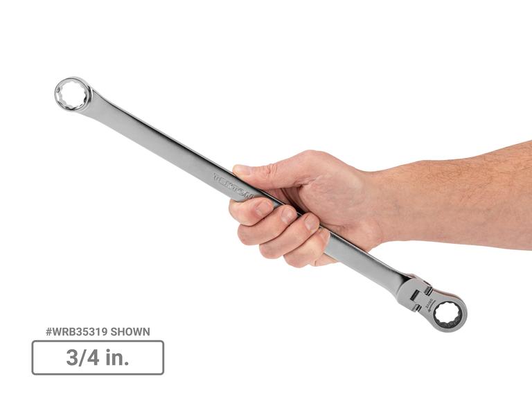 Fixed/Flex Long 12-Point Ratcheting Wrench Set (15-Piece) | TEKTON
