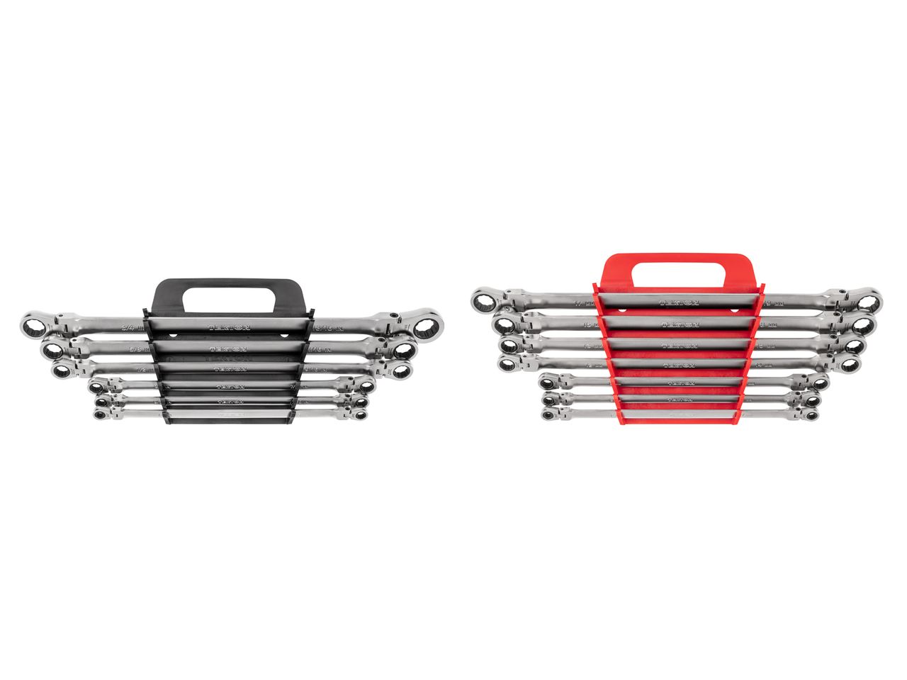 13-Piece Long Flex Ratcheting Box End Wrench Set with Holder | TEKTON