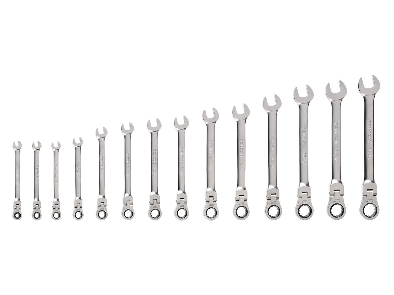 14-Piece Flex Ratcheting Combination Wrench Set | TEKTON