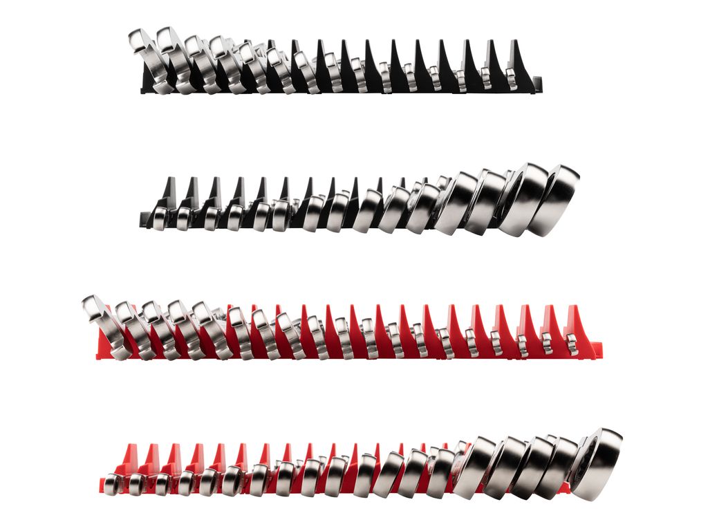 34-Piece Flex Ratcheting Combination Wrench Set with Organizer | TEKTON