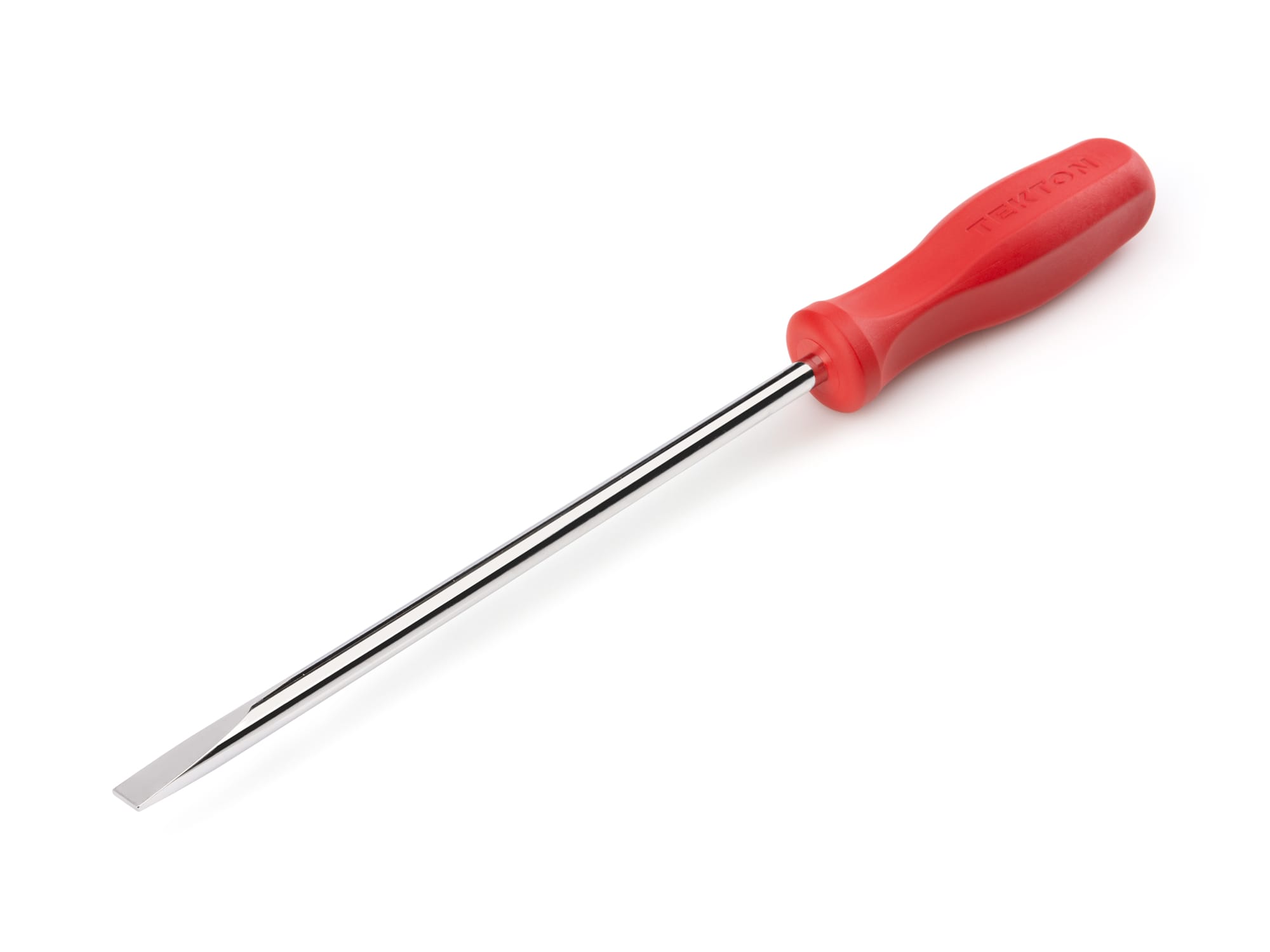 Long 5/16 Inch Slotted Hard-Handle Screwdriver | TEKTON