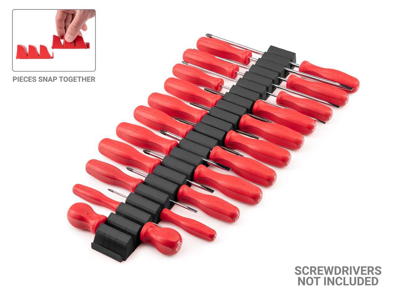 40-Tool Modular Driver Organizer Set (Black) | TEKTON | Made in USA