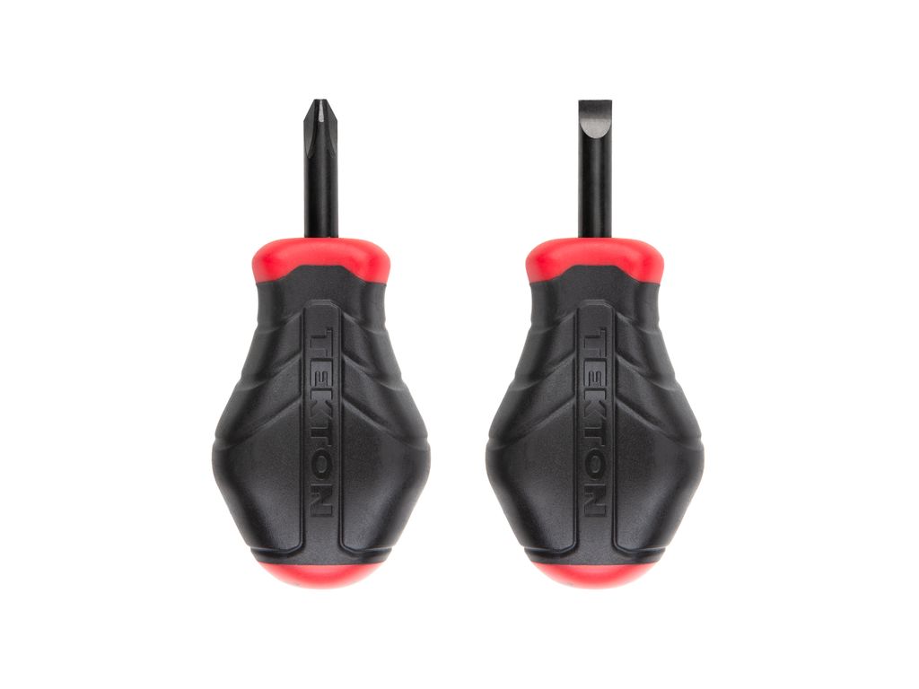 2-Piece Stubby High-Torque Black Oxide Blade Screwdriver Set | TEKTON