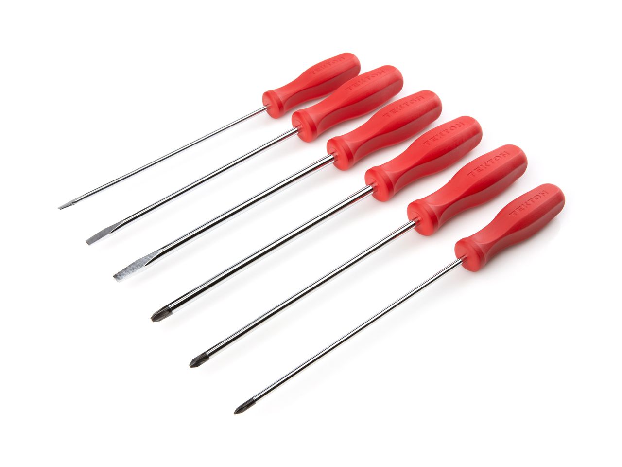 6-Piece Long Hard Handle Screwdriver Set | TEKTON®