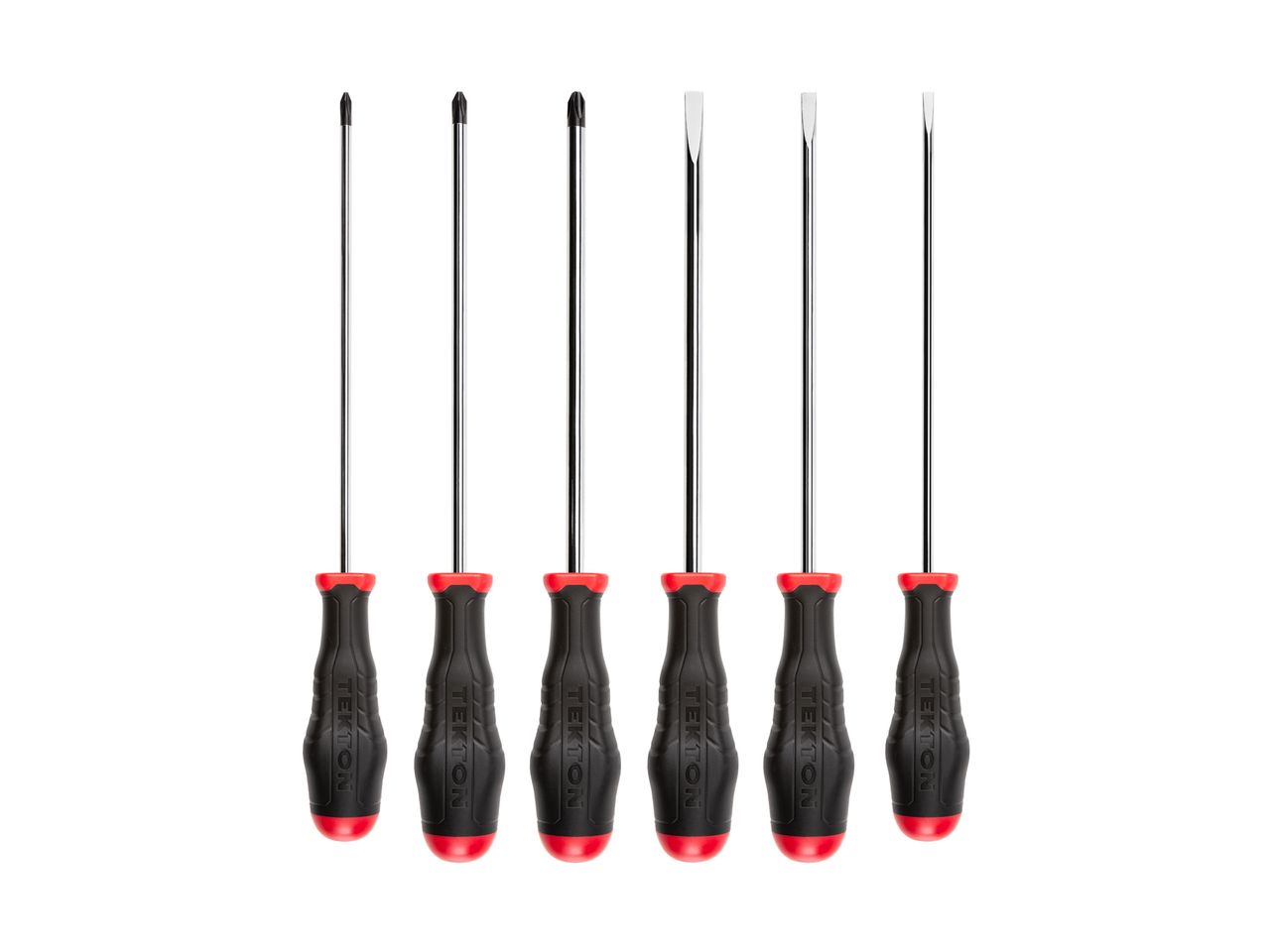 Long High-Torque Screwdriver Set (6-Piece) | DRV43017 | TEKTON