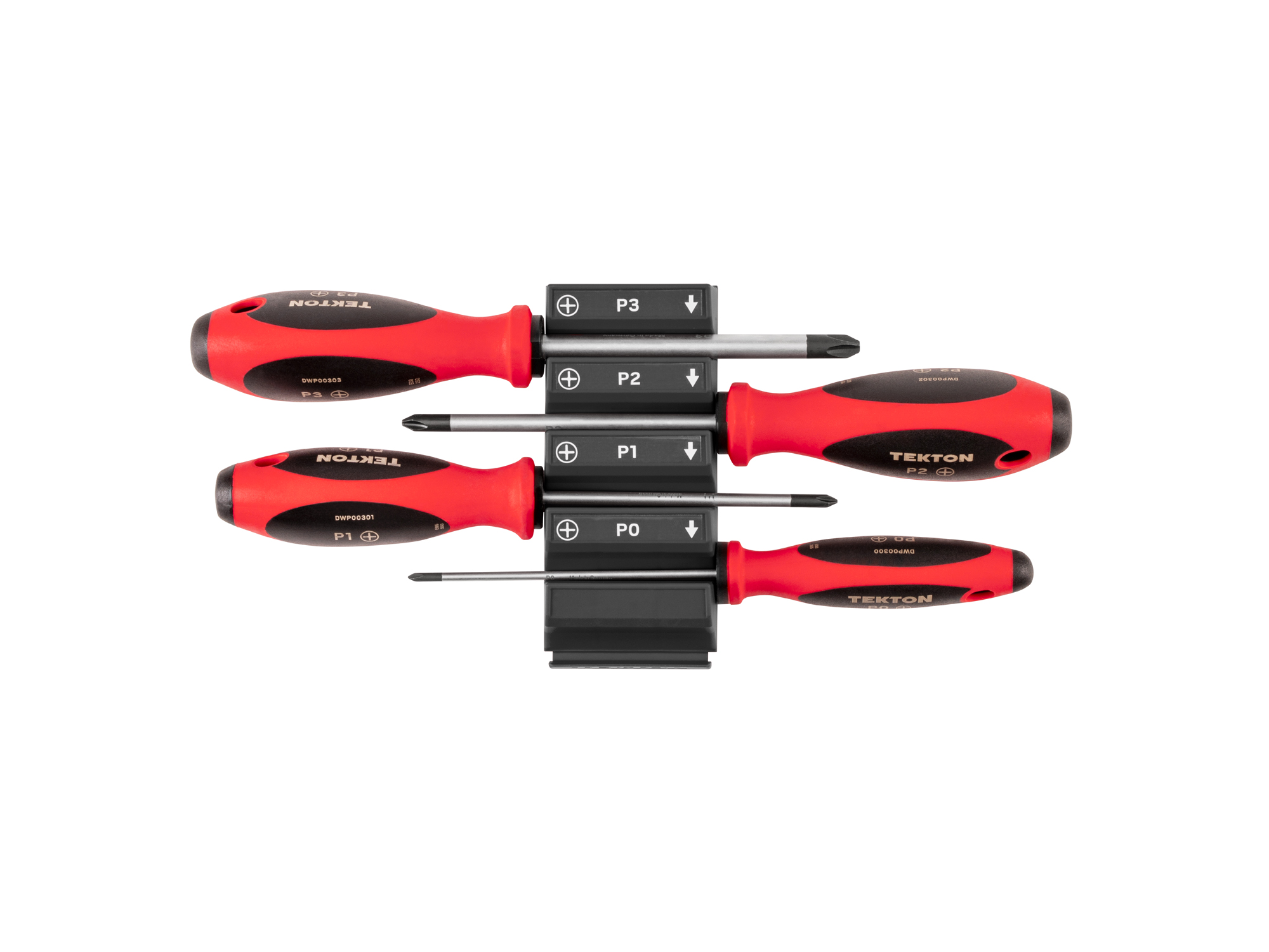 Phillips Screwdriver Set with Modular Organizers, #0–#3 | TEKTON