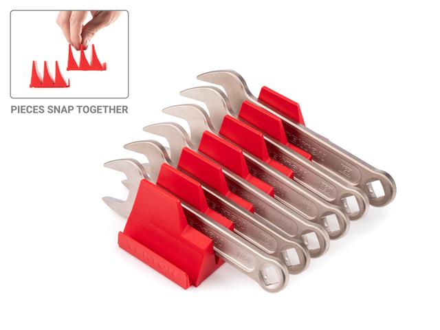 Service Wrench Set with Organizer (19–24 mm) | TEKTON | Made in USA