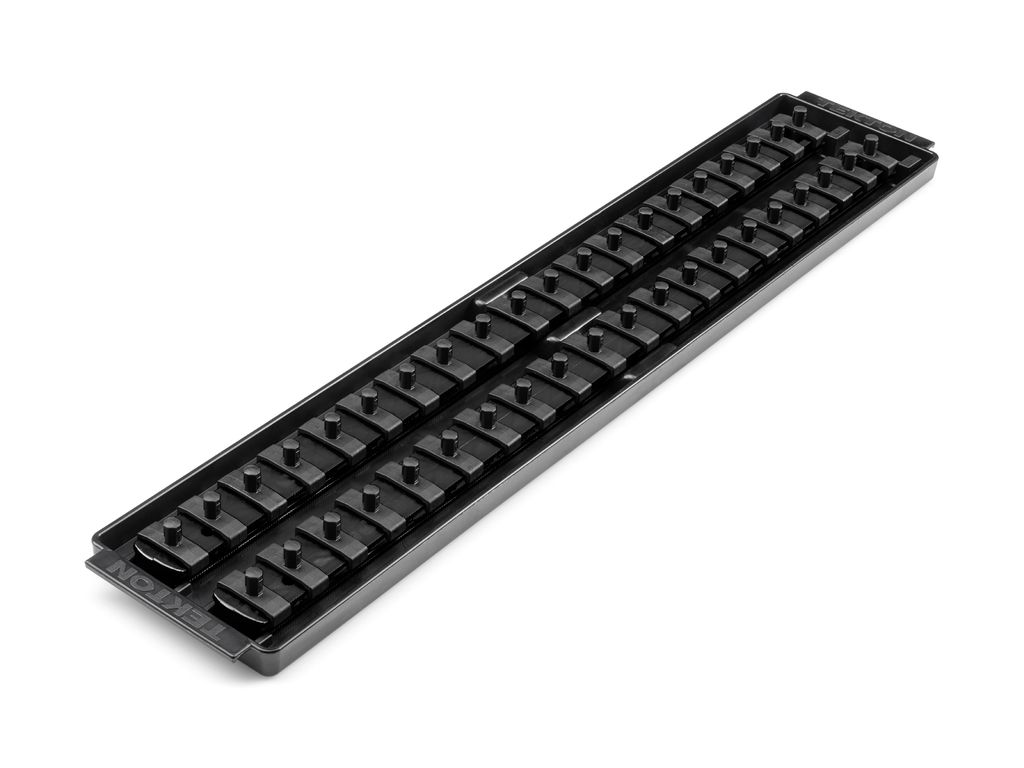 1/4 Inch Drive 2-Rail Socket Organizer Set, 40-Tool (Black) | TEKTON | USA