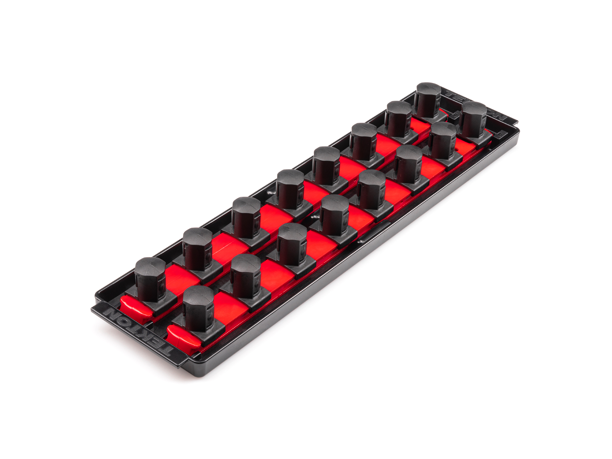 3/4 Inch Drive 2-Rail Socket Organizer Set, 16-Tool (Red) | TEKTON | USA
