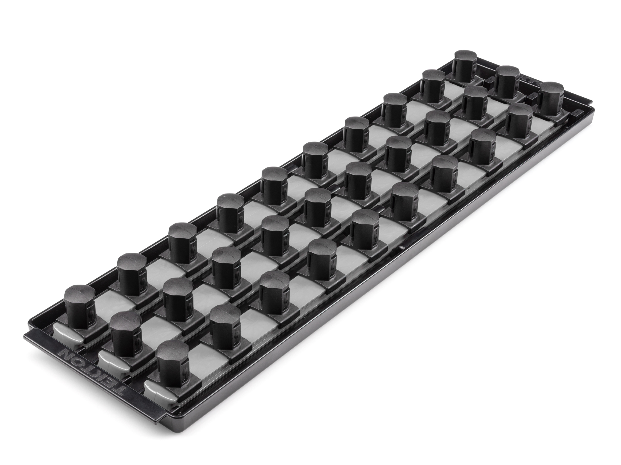 3/4 Inch Drive 3-Rail Socket Organizer Set, 30-Tool (Gray) | TEKTON | USA